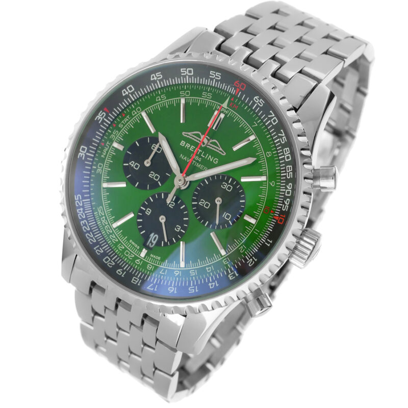 Breitling Navitimer B01 Chronograph 46 stahl grünes Zifferblatt ...