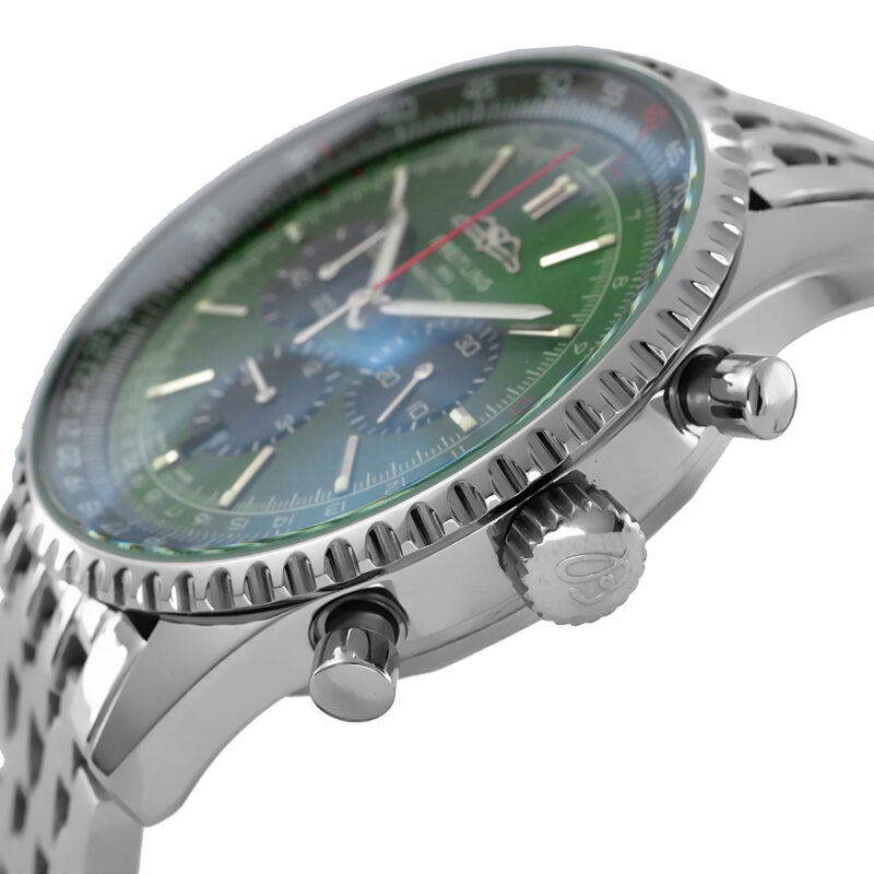 Breitling Navitimer B01 Chronograph 46 stahl grünes Zifferblatt ...